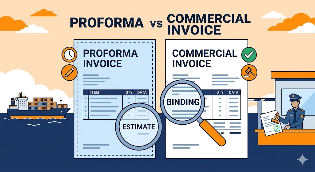Commercial Invoice vs Proforma Invoice: Key Differences, Customs Use ...